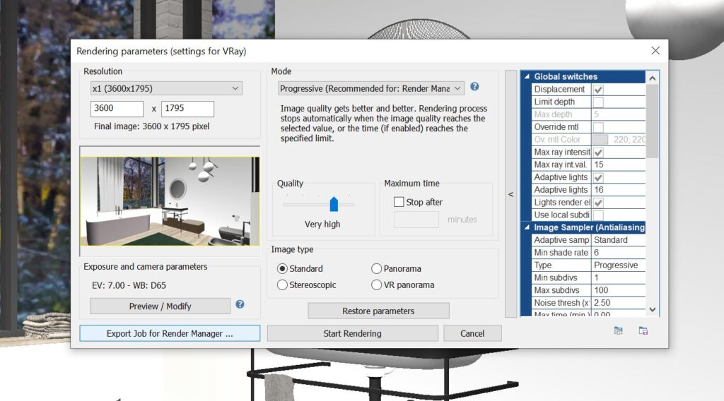 Using Render Manager: Optimize your Workflow in DomuS3D - Maticad ...