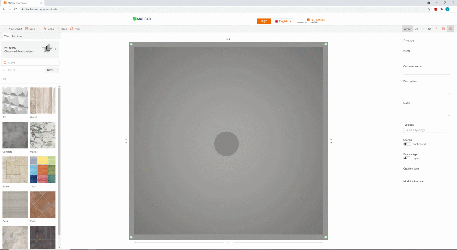How to Create Custom Design Projects with the Online Tile Layout ...