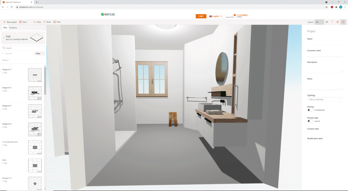 How to Create Custom Design Projects with the Online Tile Layout ...