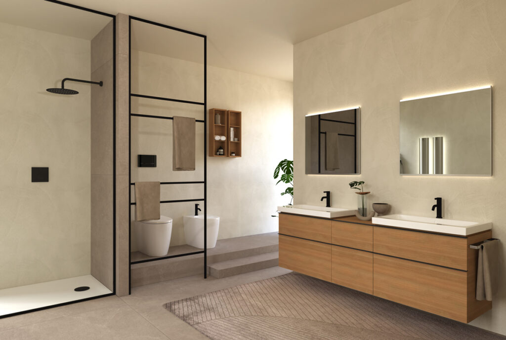 A contemporary bathroom as imagined by Geberit - Maticad: Create ...